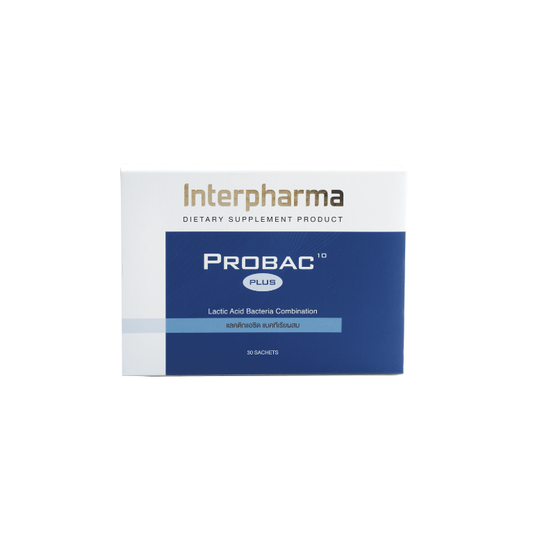 Probac 10 plus โปรแบคเท็นพลัส Synbiotic (ซินไบโอติก) 30 Sachets ...