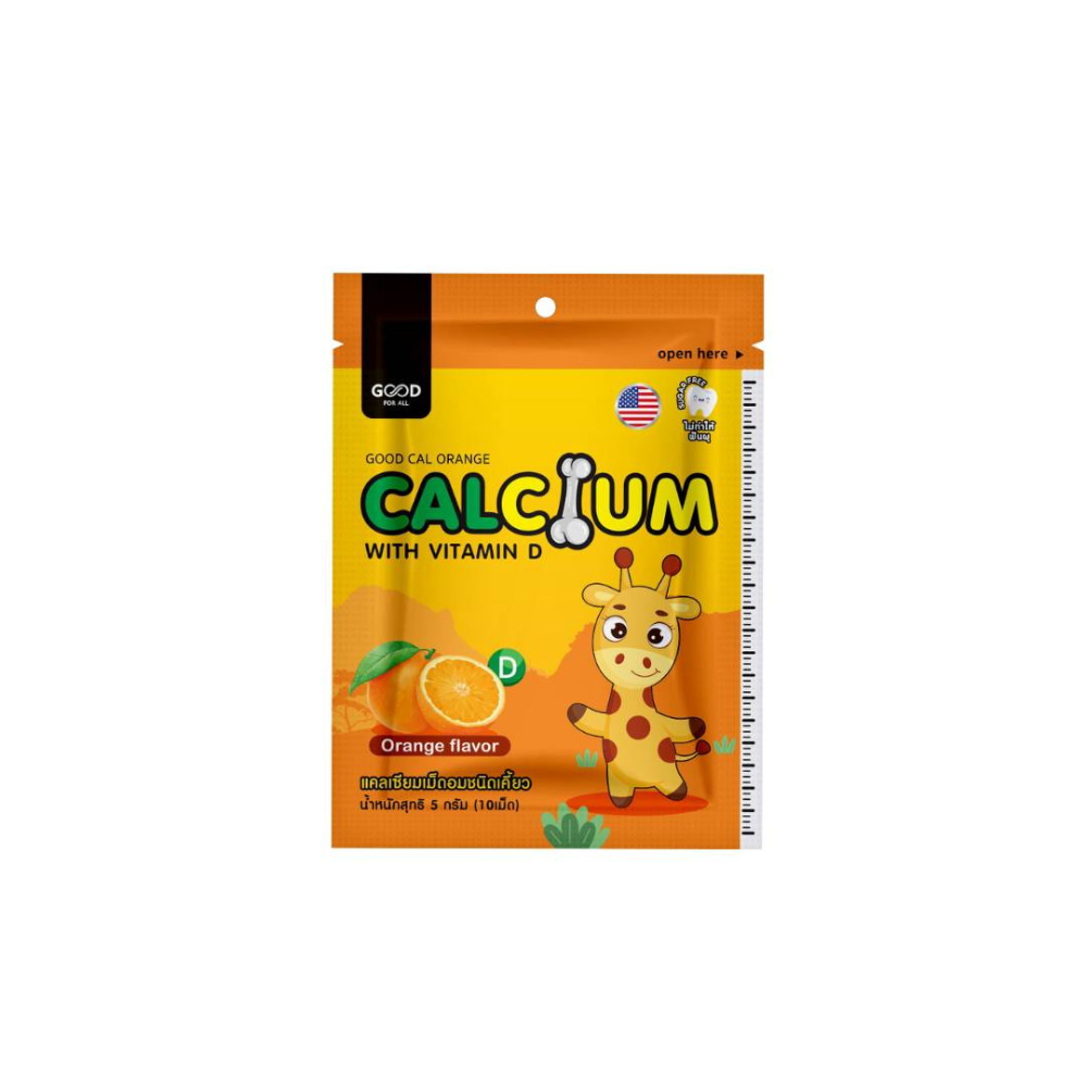 Good Cal Orange เม็ดเคี้ยวแคลเซียมเด็ก | Good Cal I by GOOD FOR YOU ...