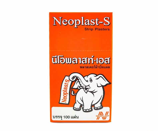 Neoplast-S พลาสเตอร์ชนิดผ้า 100 ชิ้น ขนาด 19x60 มม. ปิดแผล ป้องกันเชื้อ ...